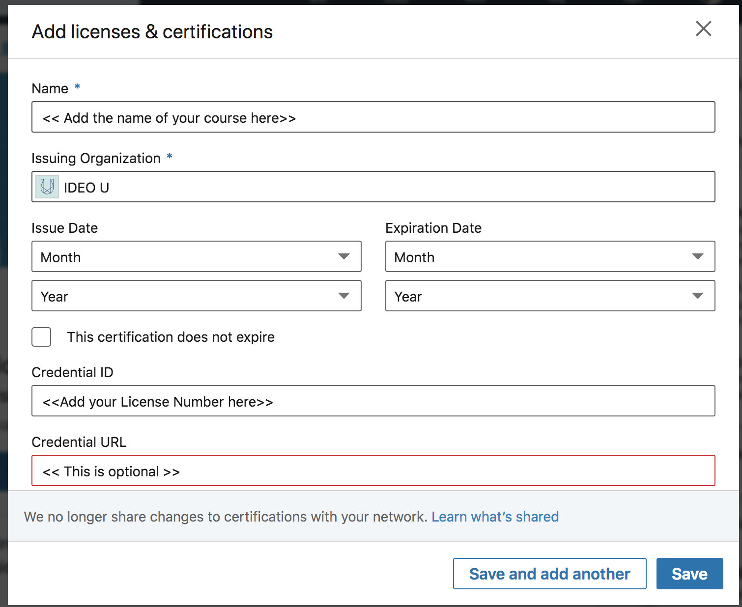 How Do I Share My Certificate On LinkedIn IDEO U